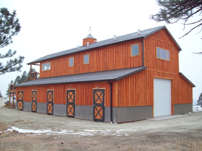Dutch Style Exterior Wooden Barn Doors - Rockin J Equine